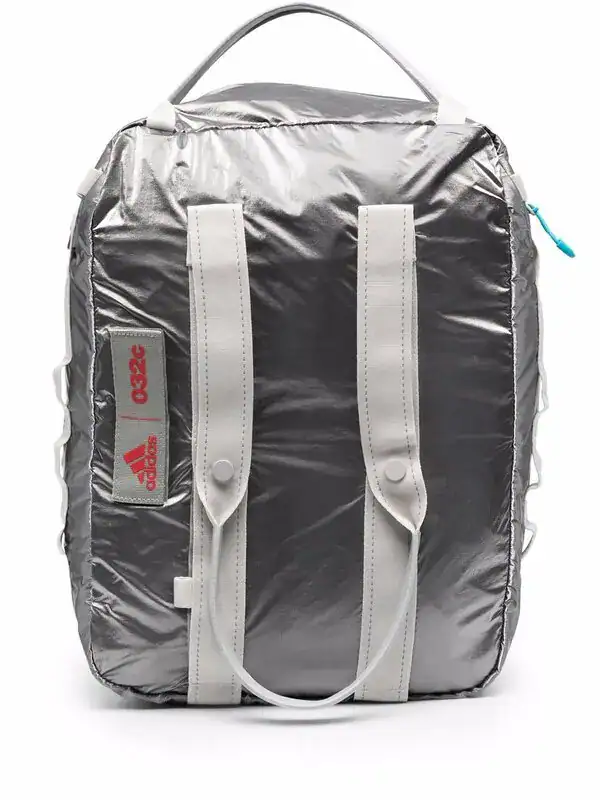 Adidas X 032c Metallic Finish Backpack In Grey - 20% Off | Editorialist