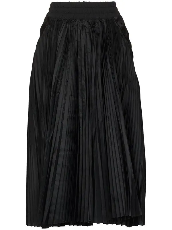 最終価格 sacai×NIKE pleated midi skirt Nike X Sacai Pleated Midi Skirt In Black - 40% Off | Editorialist
