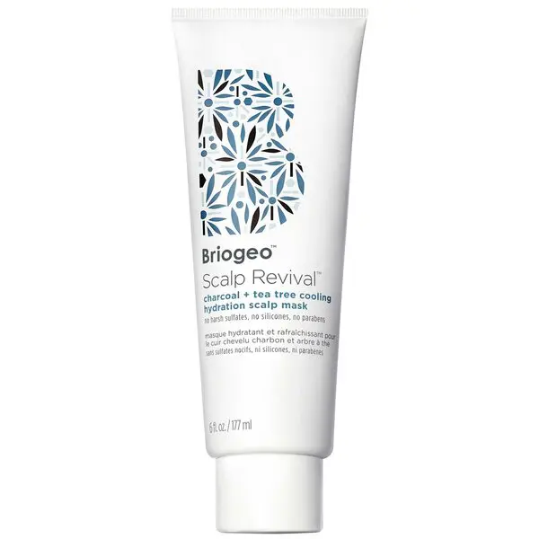 BRIOGEO Scalp Revival Charcoal + Tea Tree Cooling Hydration Mask For Dry, Itchy Scalp - One-color