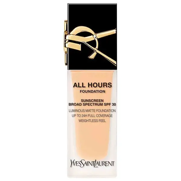 Saint Laurent All Hours Luminous Natural Matte Foundation 24h Longwear Spf 30 With Hyaluronic Acid - Ln4