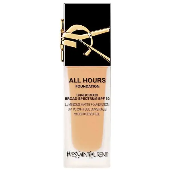 Saint Laurent All Hours Luminous Natural Matte Foundation 24h Longwear Spf 30 With Hyaluronic Acid - Lw8