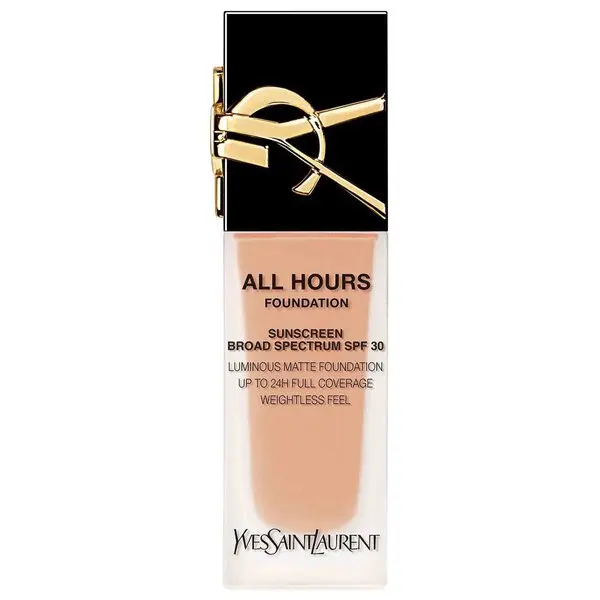 Saint Laurent All Hours Luminous Natural Matte Foundation 24h Longwear Spf 30 With Hyaluronic Acid - Mc1