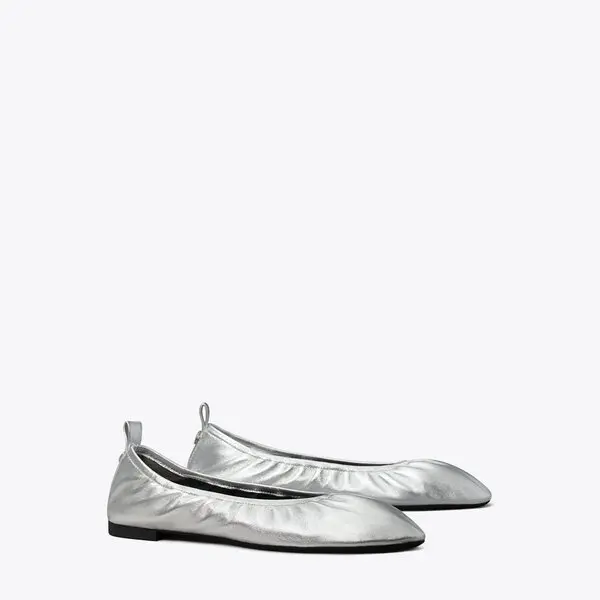 Tory Burch Eddie Ballet - Silver