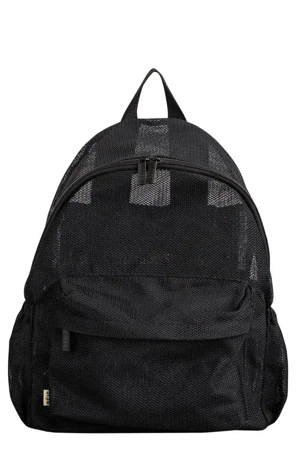 BEIS Black Textured Crossbody Backpack BÉIS  main image 3