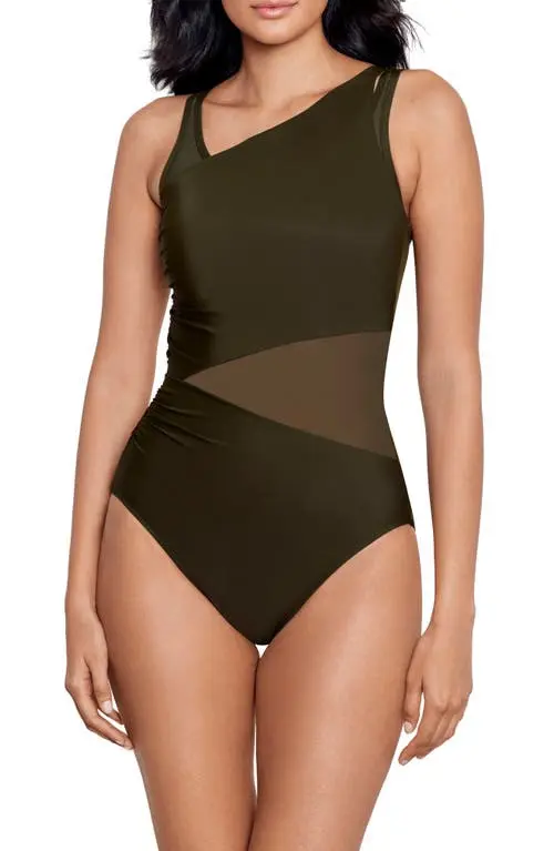 MIRACLESUIT® Illusionist Azura One-piece Swimsuit - Nori