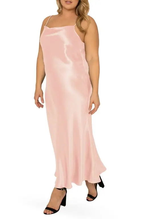 STANDARDS & PRACTICES Cowl Neck Slipdress - Rosepink