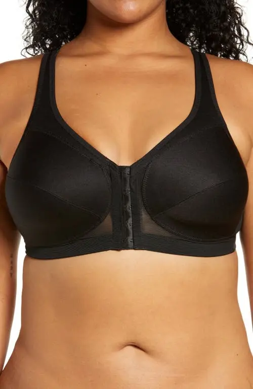 GLAMORISE Magiclift® Front Closure Posture Back Bra - Black
