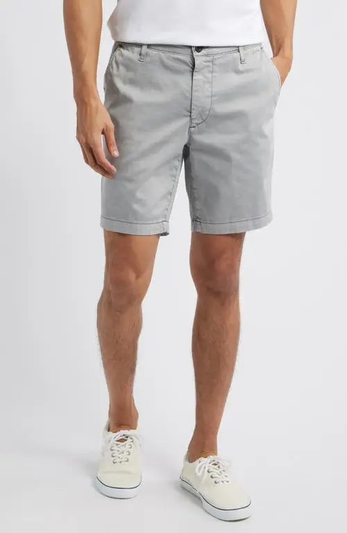 Ag Wanderer 8.5-inch Stretch Cotton Chino Shorts - Sulfur Silver Phantom