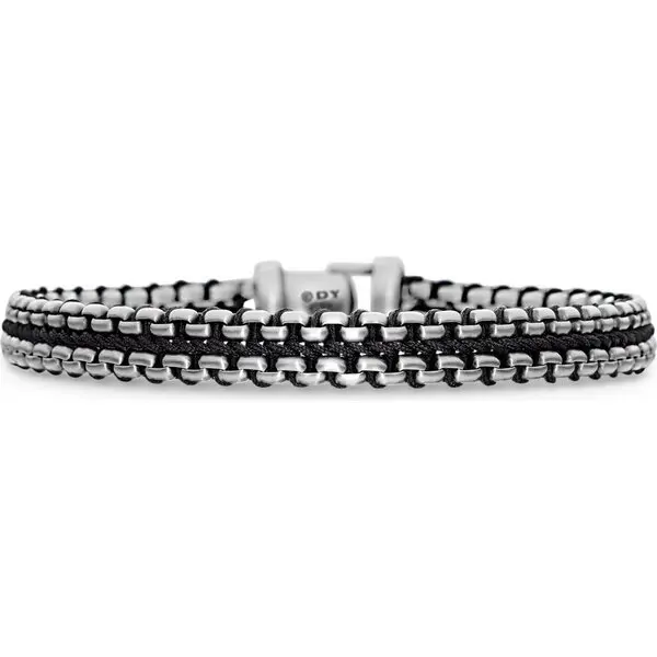 David Yurman Woven Chain Bracelet - Black