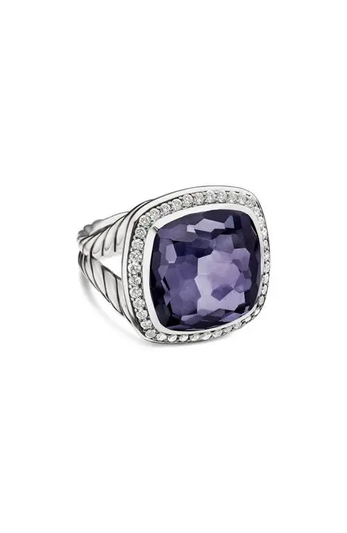 David Yurman Albion Ring With Gemstone And Diamonds - Amethyst/hematine