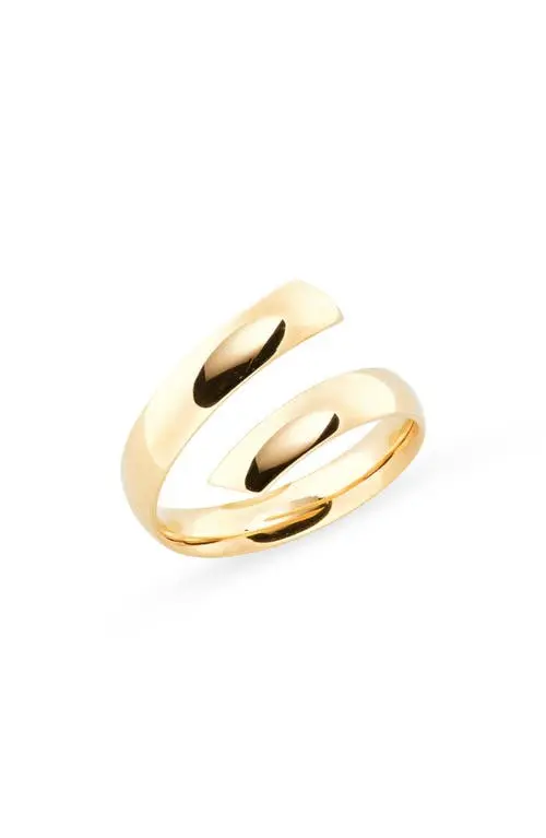 Bony Levy 14k Gold Beveled Edge Bypass Ring - 14k Yellow Gold