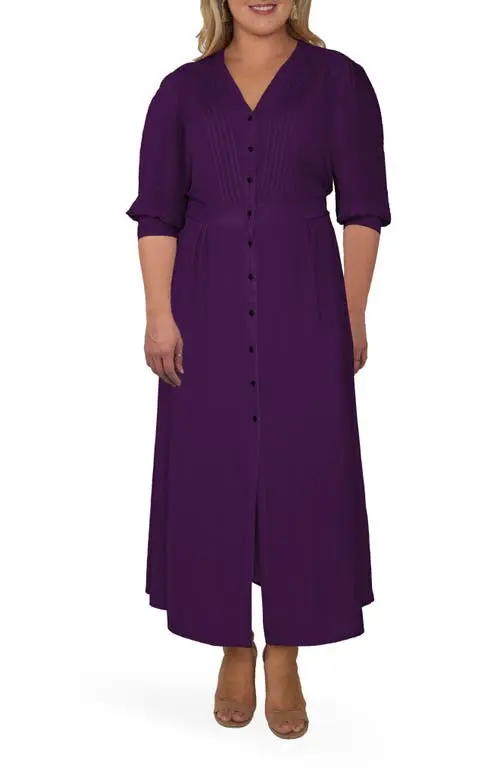 STANDARDS & PRACTICES Pintuck Georgette Dress