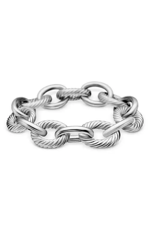 David Yurman Sterling Oval Link Bracelet - Silver