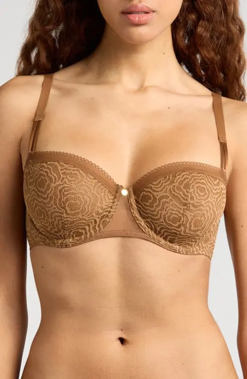 Chantelle C Jolie Underwire Demi Bra - Tabac