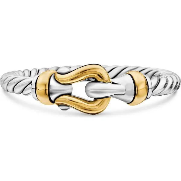 David Yurman Cable Collectibles Petite Buckle Ring - Silver