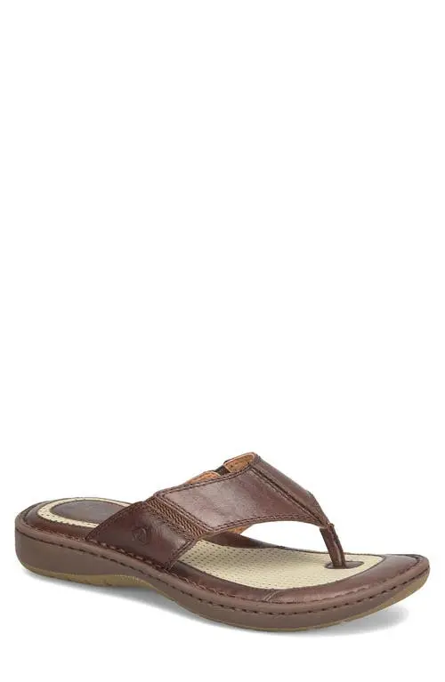 BØRN Corvo Flip Flop - Tan Fullgrain