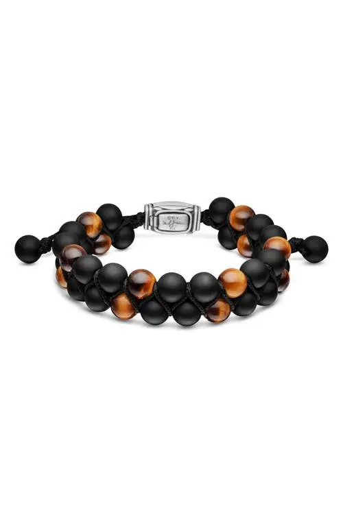 David Yurman Spiritual Beads Woven Bracelet - Zdnublack Onyx
