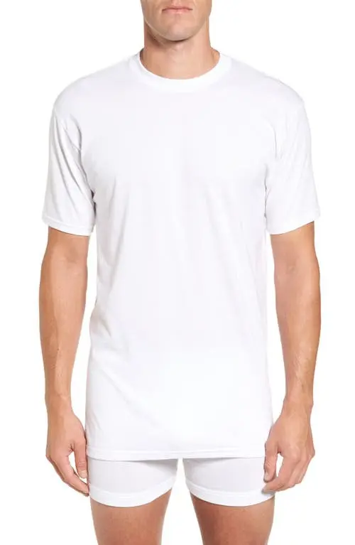 Nordstrom Regular Fit 4-pack Supima® Cotton T-shirts - White
