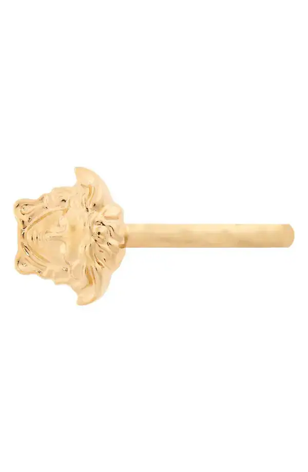 Versace Versace Goldtone Hair Pin Versace “VERSACE” Gold Hair Clip – Authentic Designer Hair  main image 4
