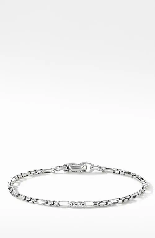 David Yurman Sterling Box Chain Bracelet - Silver