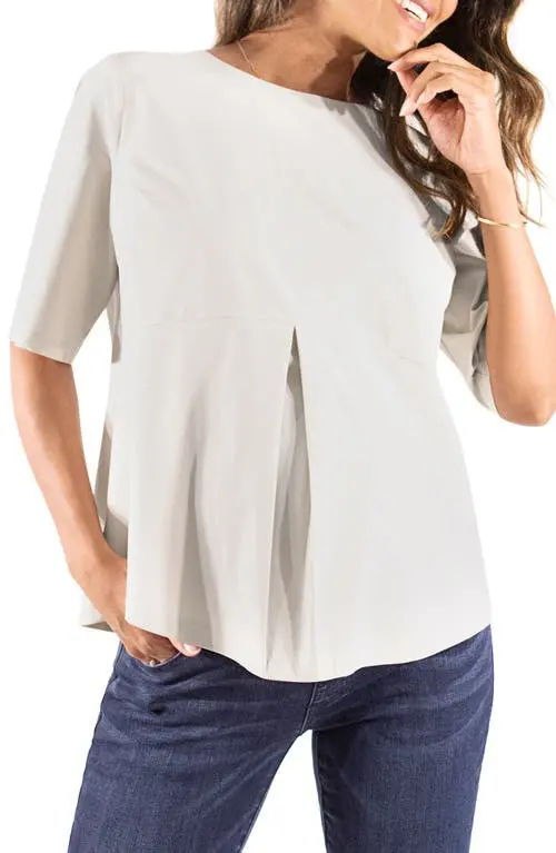 INGRID & ISABEL® Animal Print Maternity Top - Pelican