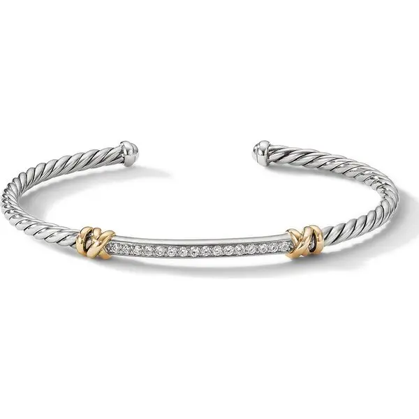 David Yurman Petite Helena Diamond Station Bracelet