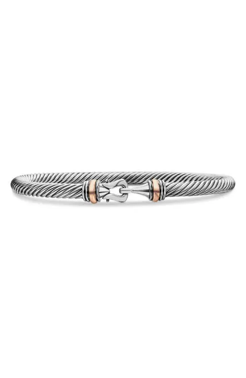 David Yurman Classic Cable Buckle Bracelet - Silver