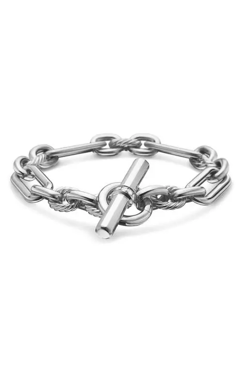 David Yurman Lexington Chain Bracelet With Diamonds - Diamond/ Silver