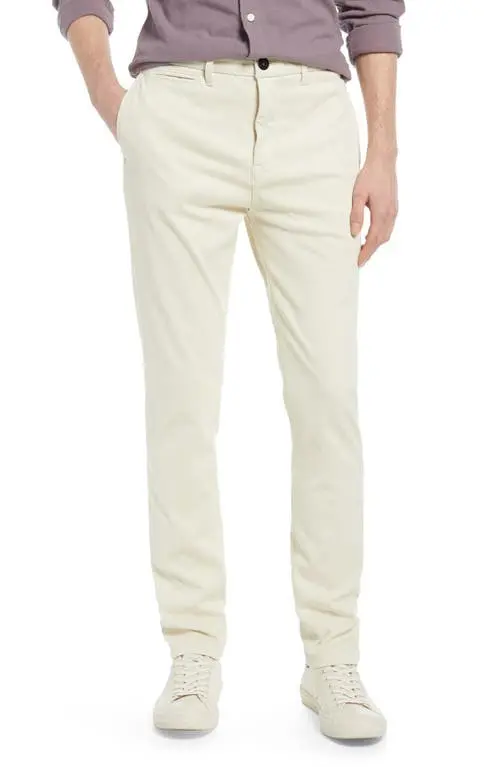 HIROSHI KATO Denit® Slim Fit Stretch Chino Pants - Ivory