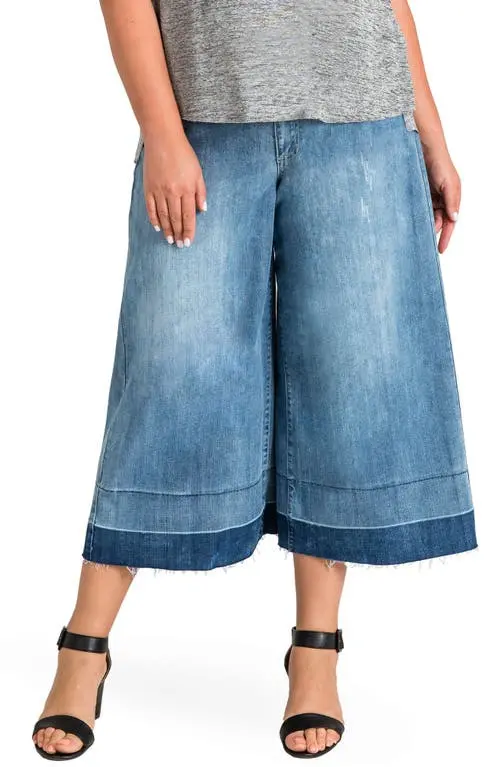 STANDARDS & PRACTICES Release Hem Denim Culottes