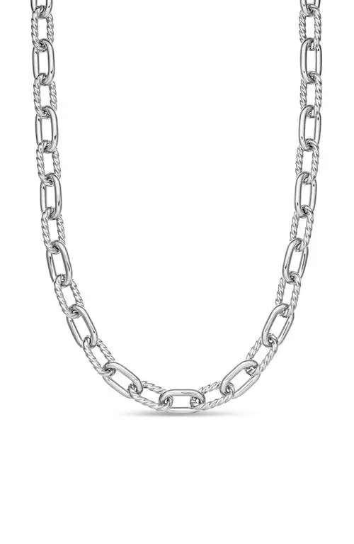 David Yurman Madison Small Chain Necklace - Silver