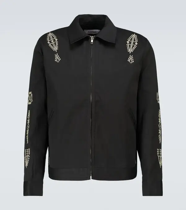 Adish Makhlut Cotton Zipped Jacket In Black - 61% Off | Editorialist