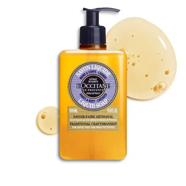 L'OCCITANE Shea Hands & Body Lavender Liquid Soap 16.9 Fl Oz