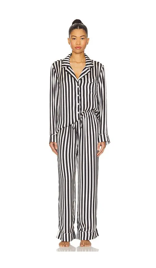 Show Me Your Mumu Classic Pj Set - Midnight Stripe