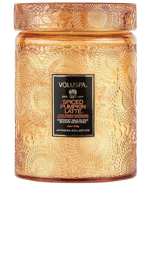 Voluspa Large Glass Jar Candle In Orange - N,a