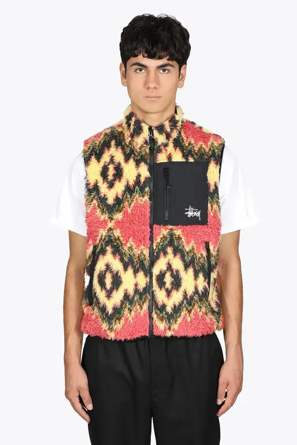 StüSsy Fillmore Sherpa Vest - Mostarda | Editorialist