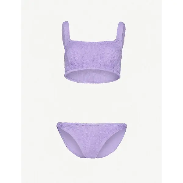 Hunza G Xandra Crinkled Bikini - Lilac