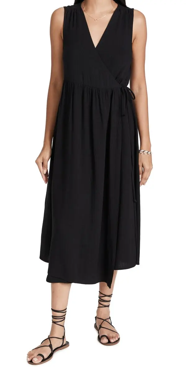 Rachel Pally Linen Paige Dress - Black | Editorialist
