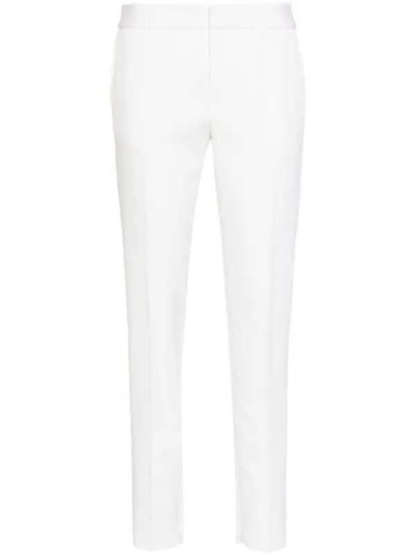 Saint Laurent Cropped Trousers - Neutrals