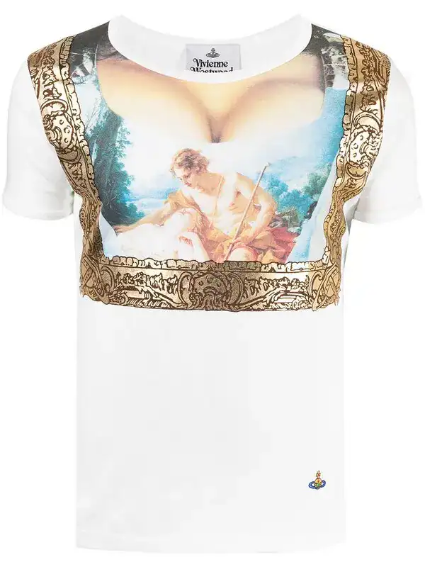 Vivienne Westwood Frae Cleavage-Print Short-Sleeve T-Shirt In
