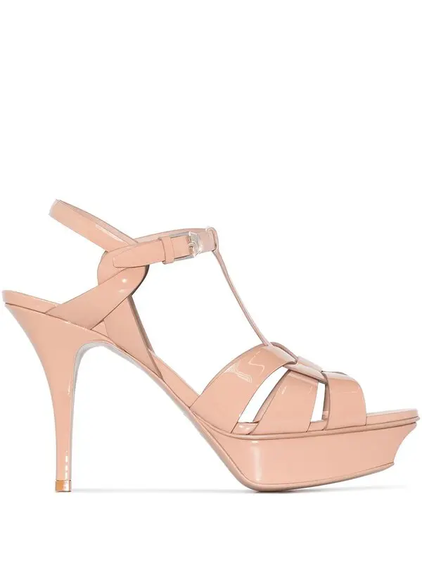 tribute 75mm leather platform sandals