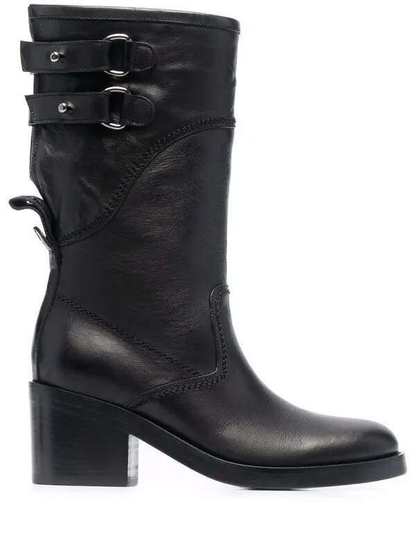 BOTTERO Buckled Leather Boots