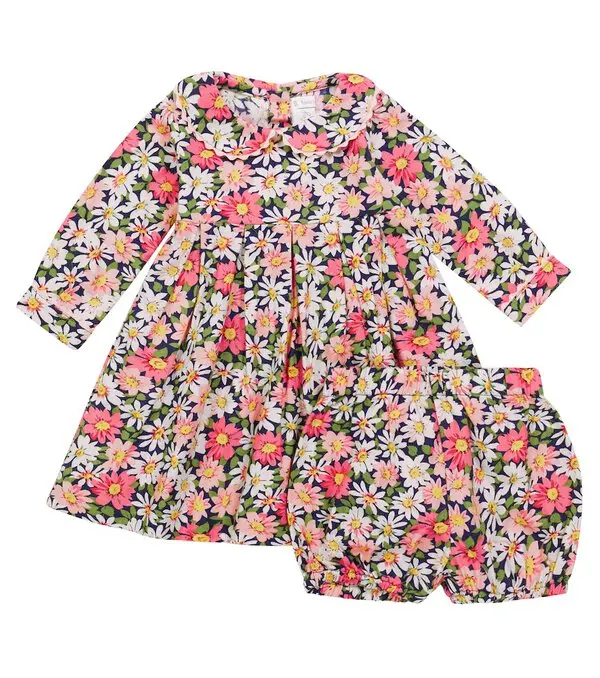 Buy RACHEL RILEY Baby Floral Cotton Dress And Bloomers Set ...