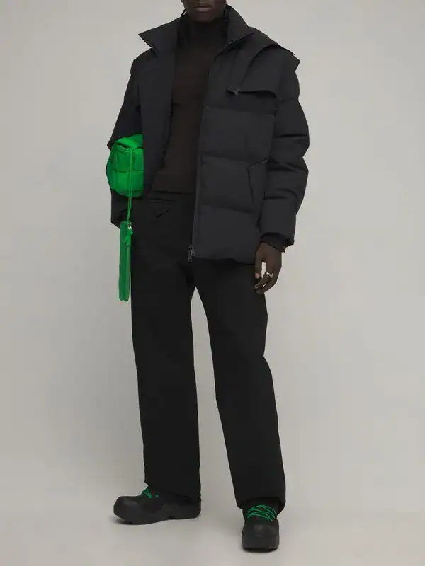 Bottega Veneta Puddle Bomber Fabric Boots - Black,Grass | Editorialist