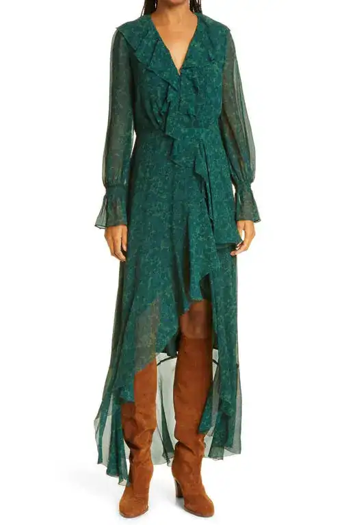 Haute Hippie Brooklyn Faux Wrap Dress - Ponderosa Pine Multi | Editorialist