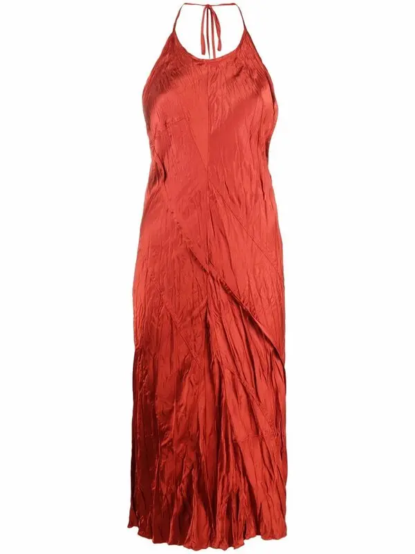 Diesel Emma Halter-Neck Dress In Red - 30% Off | Editorialist