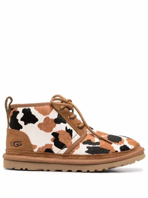 Buy UGG Cow-print Ankle Boots - Neutrals At 5% Off | Editorialist