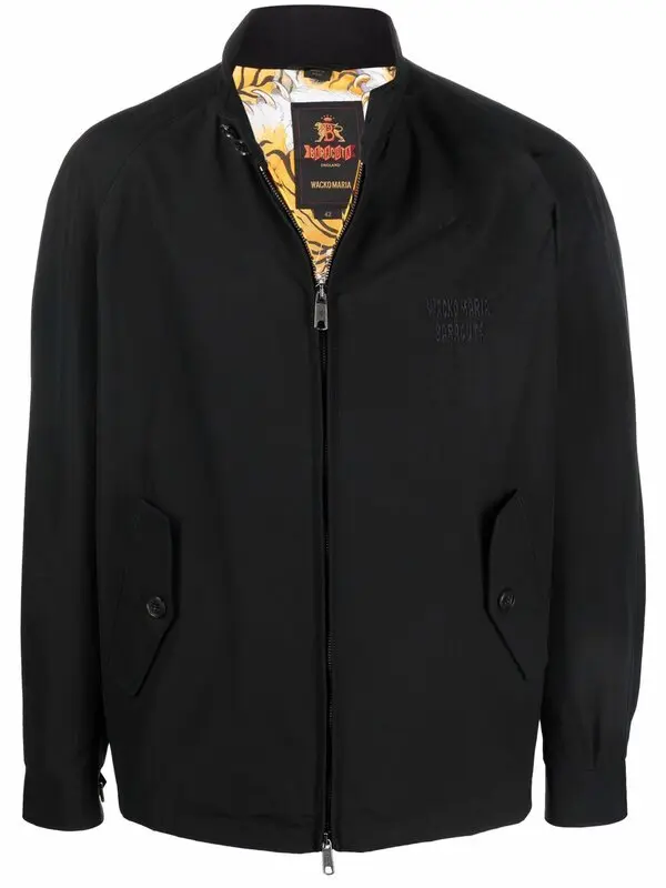 Baracuta X Wacko Maria Embroidered-Logo Jacket - Black | Editorialist