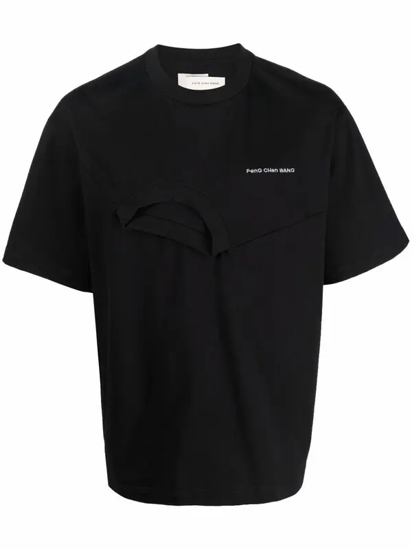 FENG CHEN WANG Layered Embroidered Logo T-shirt