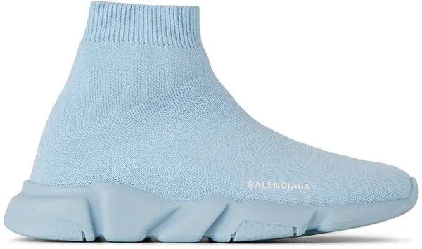 Balenciaga Kids Speed Sneakers In 4317 Cool Blue 41% Off